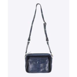 Claris Virot Big Charly Python Suede - Bleu Cobalt