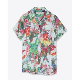 Golden Goose Shirt Miami Tropical - Morning Mist Multicolor