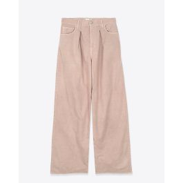 Candy Jeans by Haikure | Low-Rise Wide-Leg Twill in Soft Pink Beige