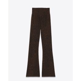 Ragdoll LA Long Flare Leggings – Dark Brown Leopard