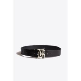 Ceinture R13 Cuir Noir Boucle Logo – Style Rock Intemporel