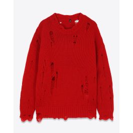 R13 Pull Oversized Cachemire – Rouge