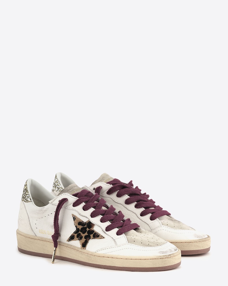 Sneakers Ball Star Golden Goose léopard SS26 | La Grande Boutique