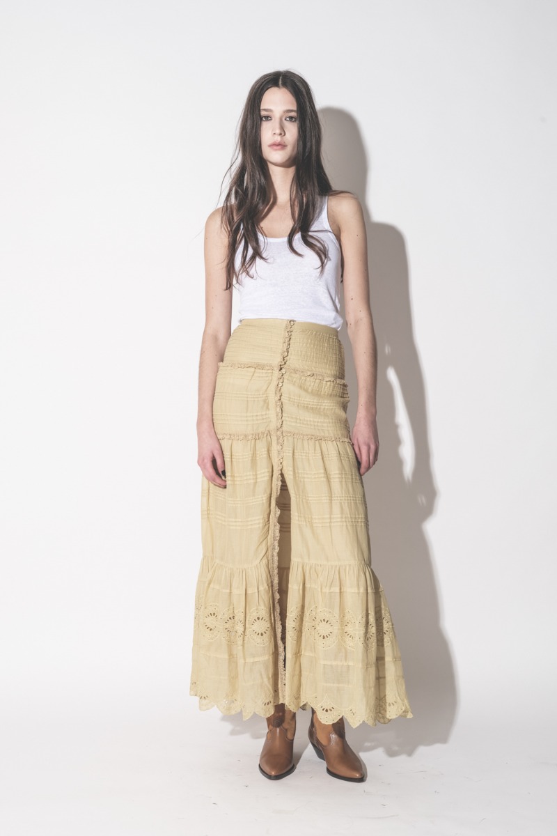 Paoline long skirt Isabel Marant Étoile in cotton voile and lace