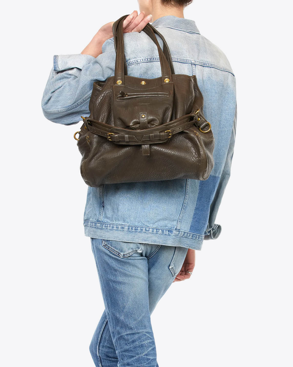 Jérôme Dreyfuss Sac Billy M – Agneau Lichen Bubble